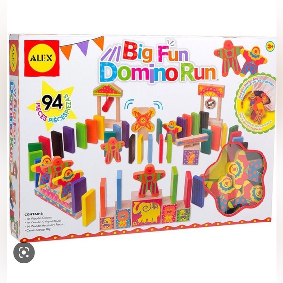 Toys | Alex Set Big Fun Domino Run Circus Blocks | Poshmark